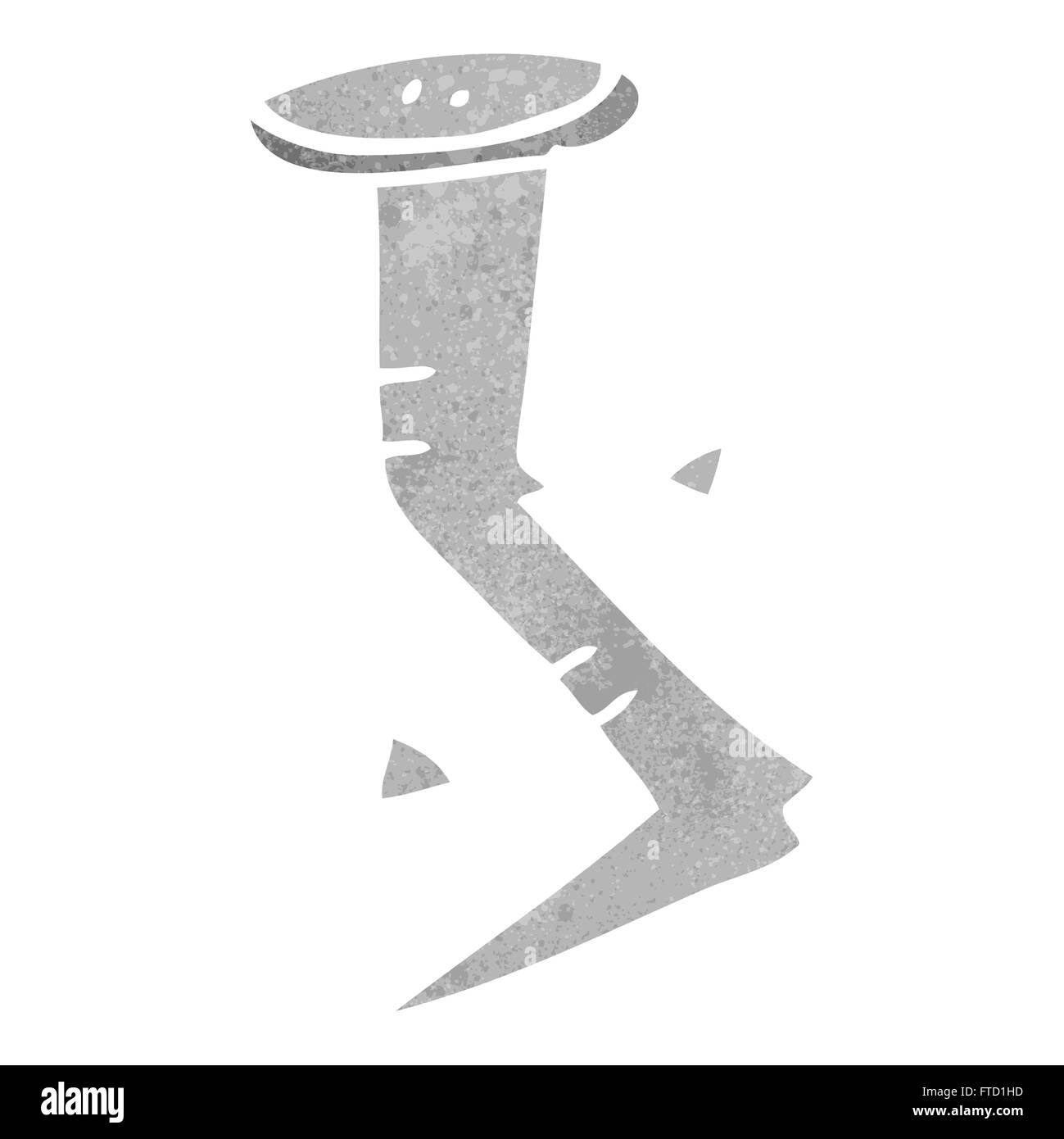 Freehand drawn cartoon nail hi-res stock photography and images - Alamy