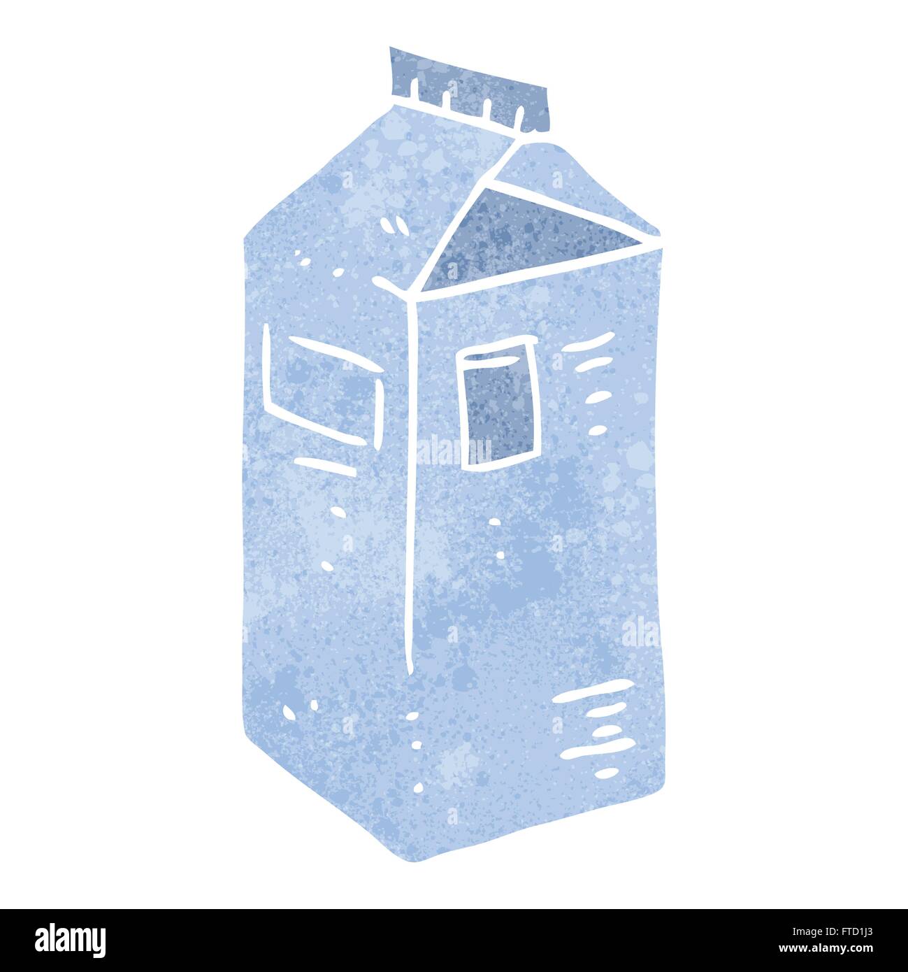 freehand retro cartoon milk carton Stock Vector Image & Art - Alamy