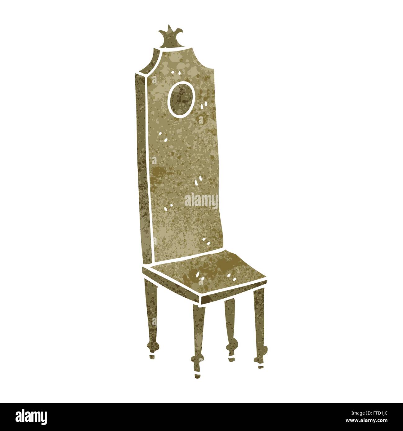 freehand retro cartoon fancy chair Stock Vector Image & Art - Alamy