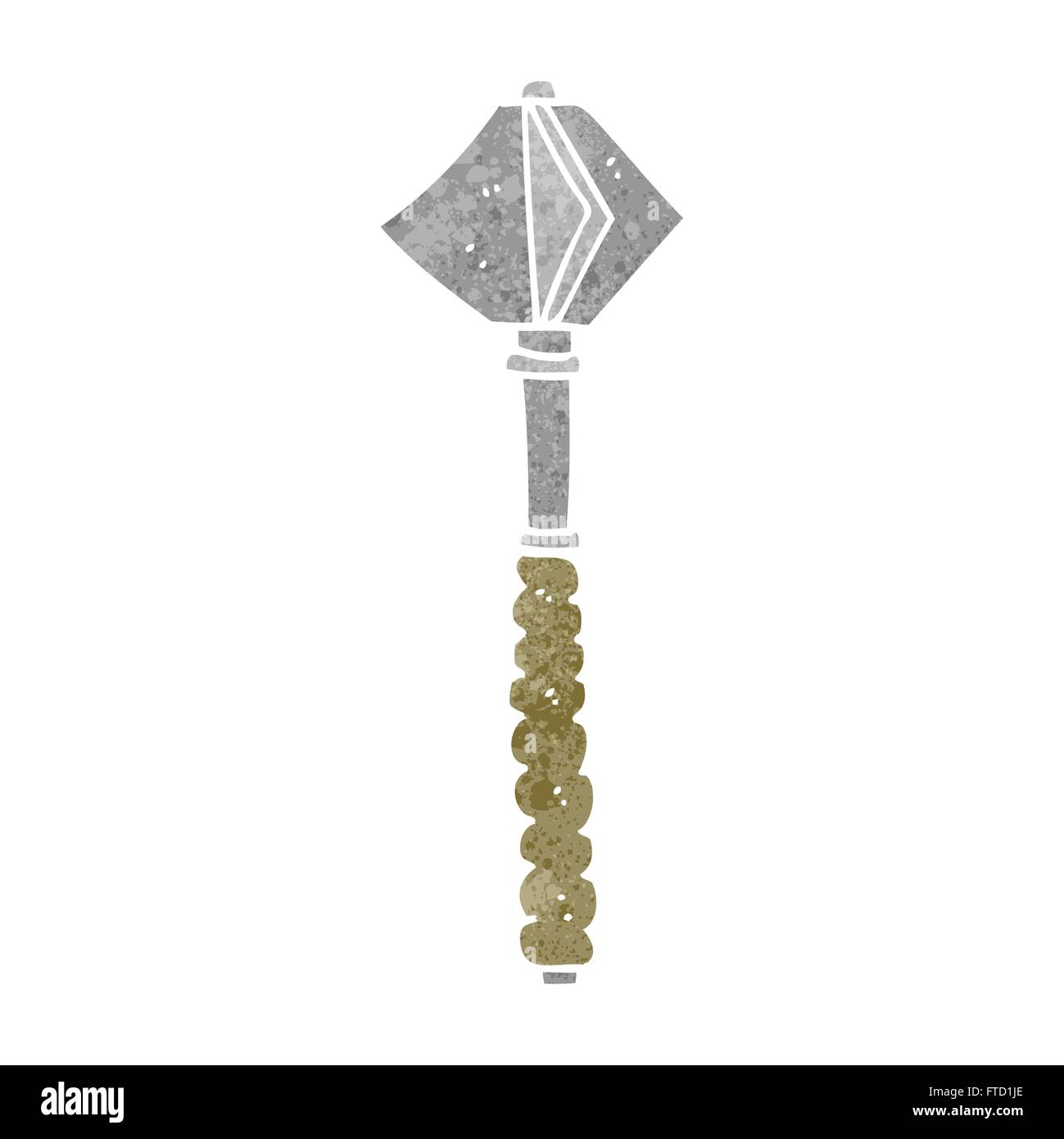 freehand retro cartoon medieval mace Stock Vector Image & Art - Alamy