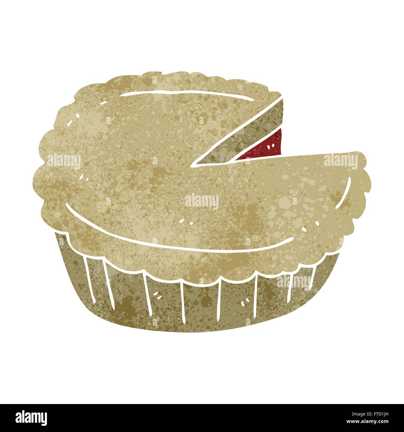 freehand retro cartoon pie Stock Vector Image & Art - Alamy