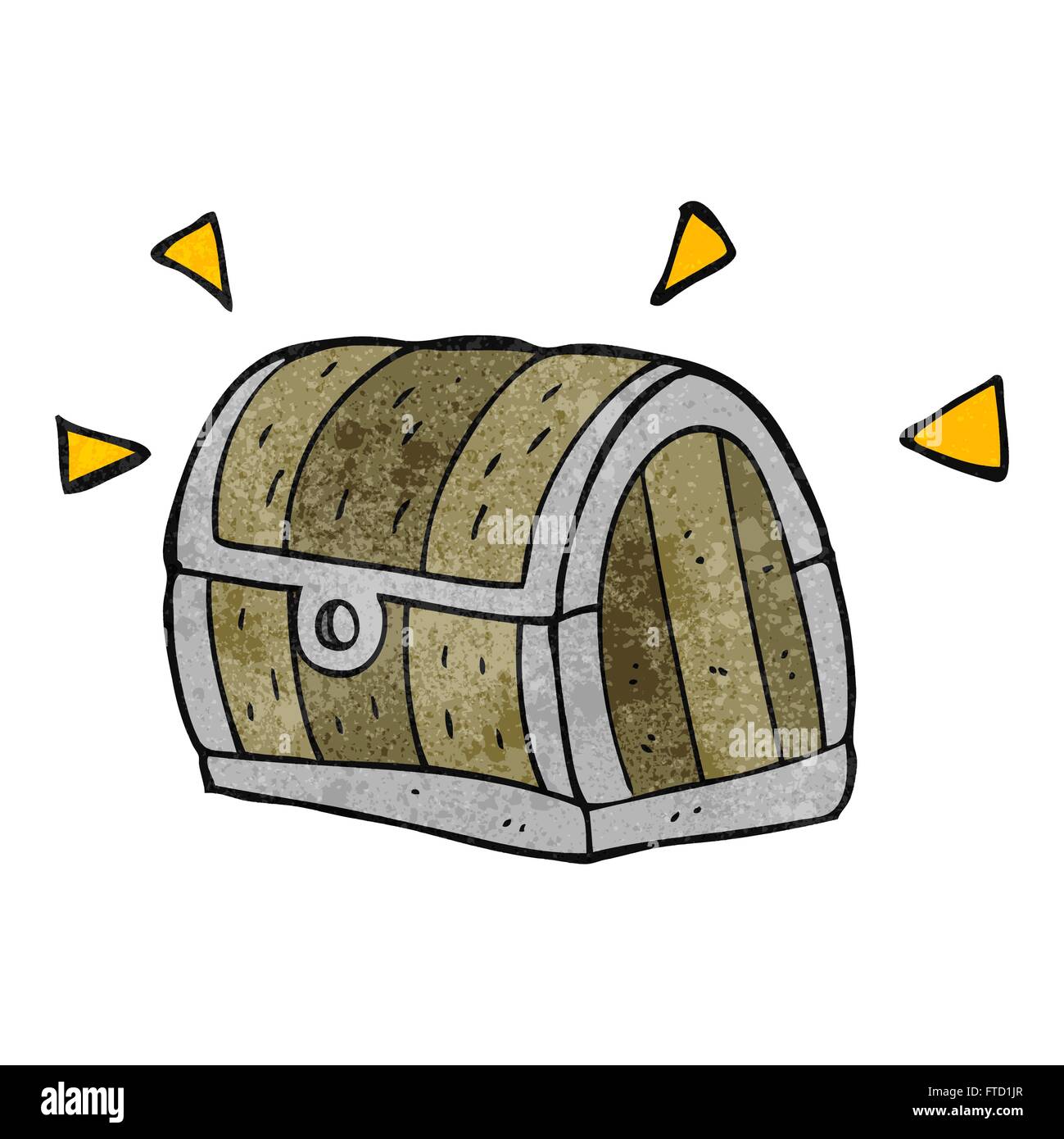 freehand retro cartoon treasure chest Stock Vector Image & Art - Alamy