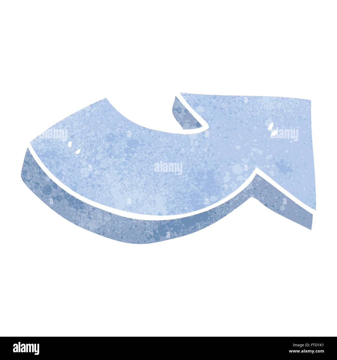 freehand retro cartoon pointing arrow Stock Vector Image & Art - Alamy