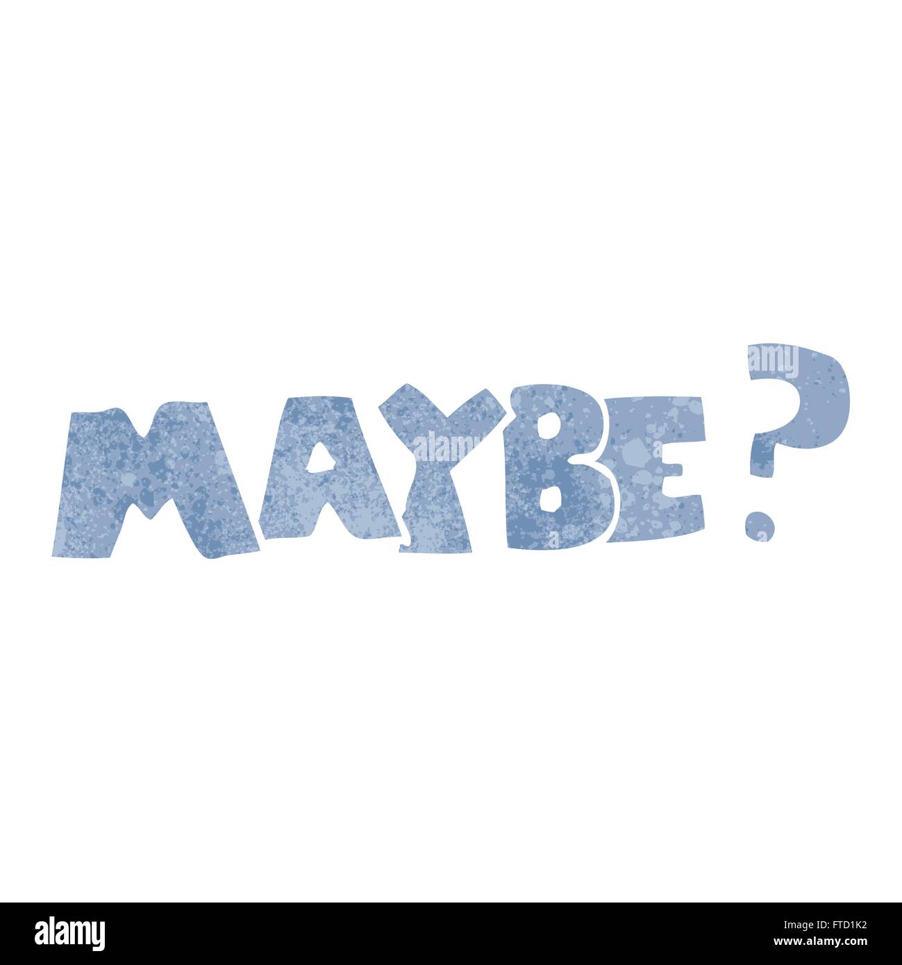 maybe freehand retro cartoon symbol Stock Vector Image & Art - Alamy