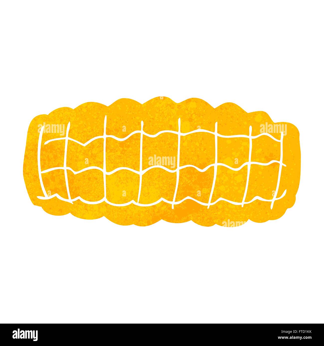 freehand retro cartoon corn cob Stock Vector Image & Art - Alamy