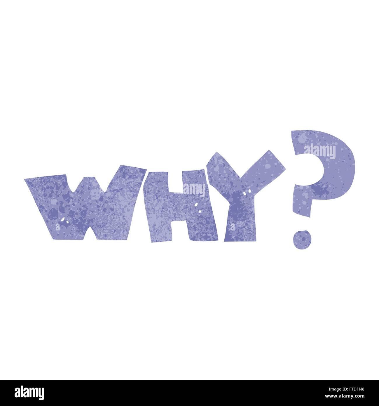 freehand retro cartoon shout WHY Stock Vector Image & Art - Alamy