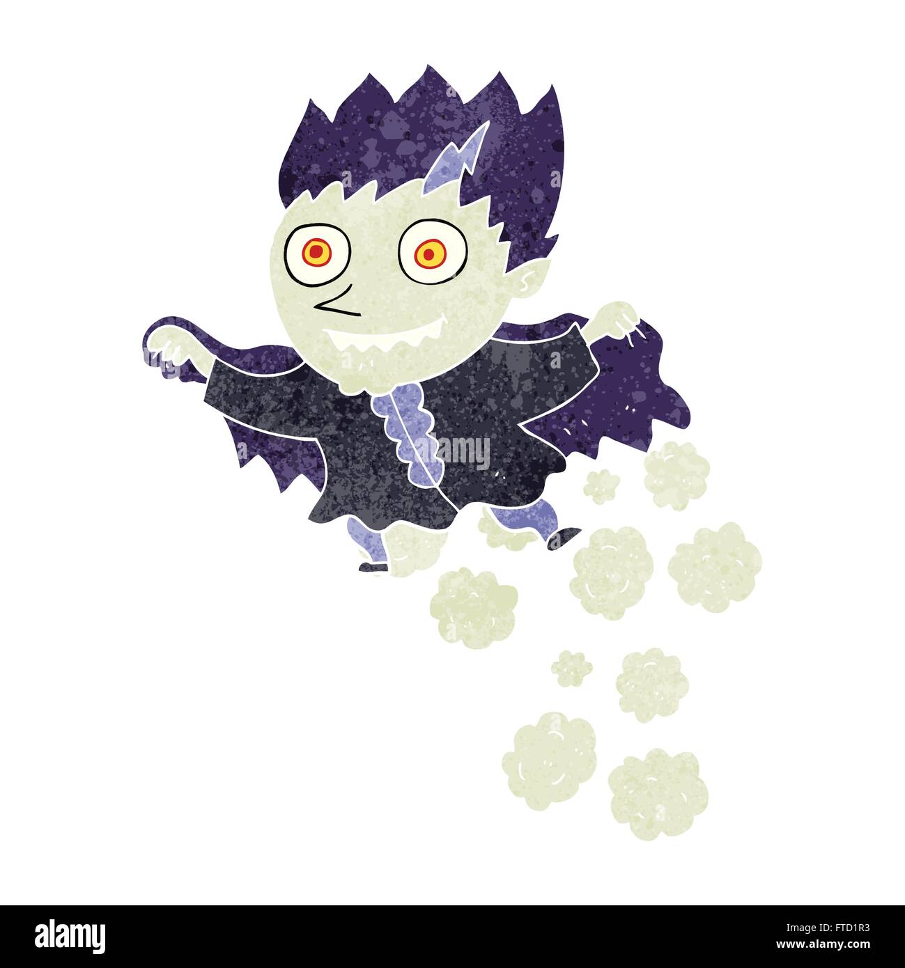 freehand retro cartoon vampire Stock Vector Image & Art - Alamy