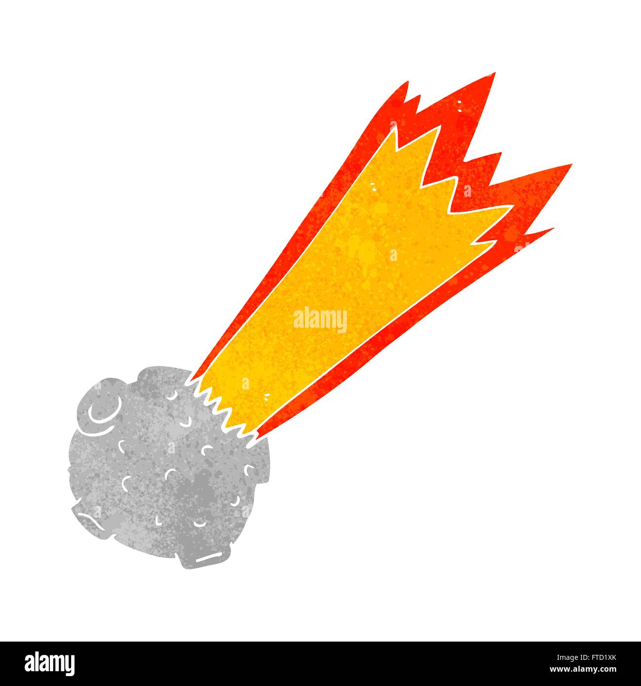 freehand retro cartoon meteor Stock Vector Image & Art - Alamy