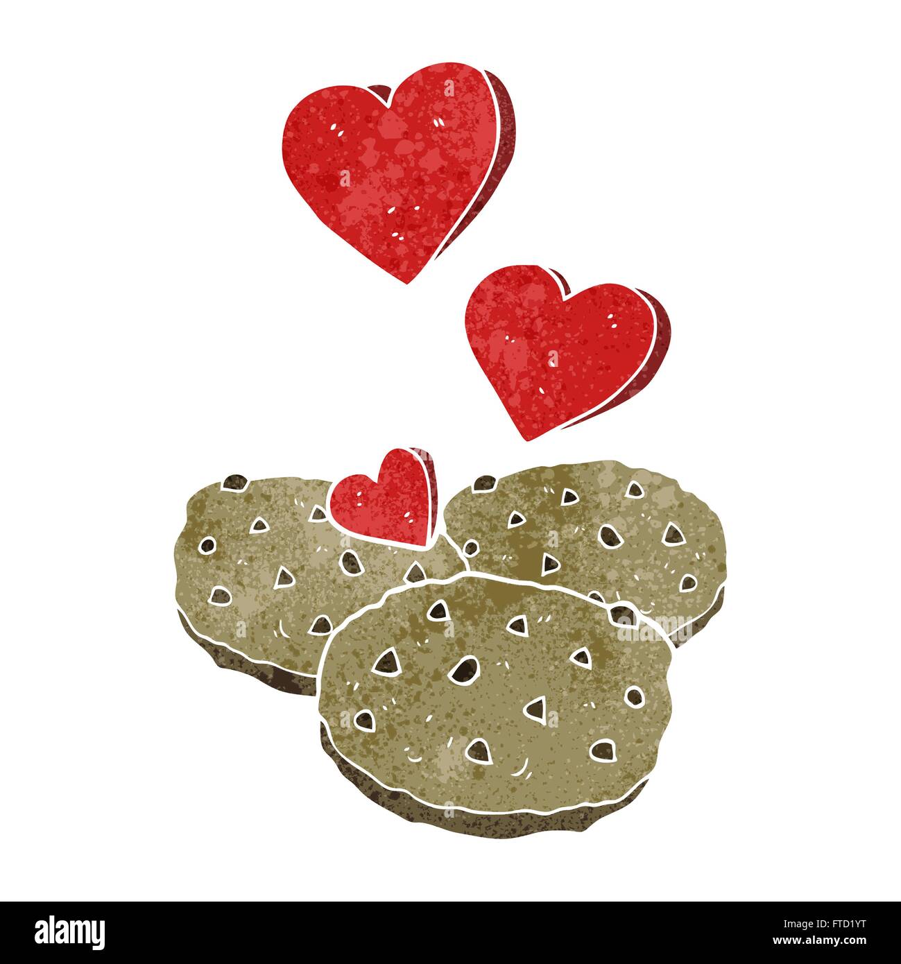 freehand retro cartoon cookies Stock Vector Image & Art - Alamy