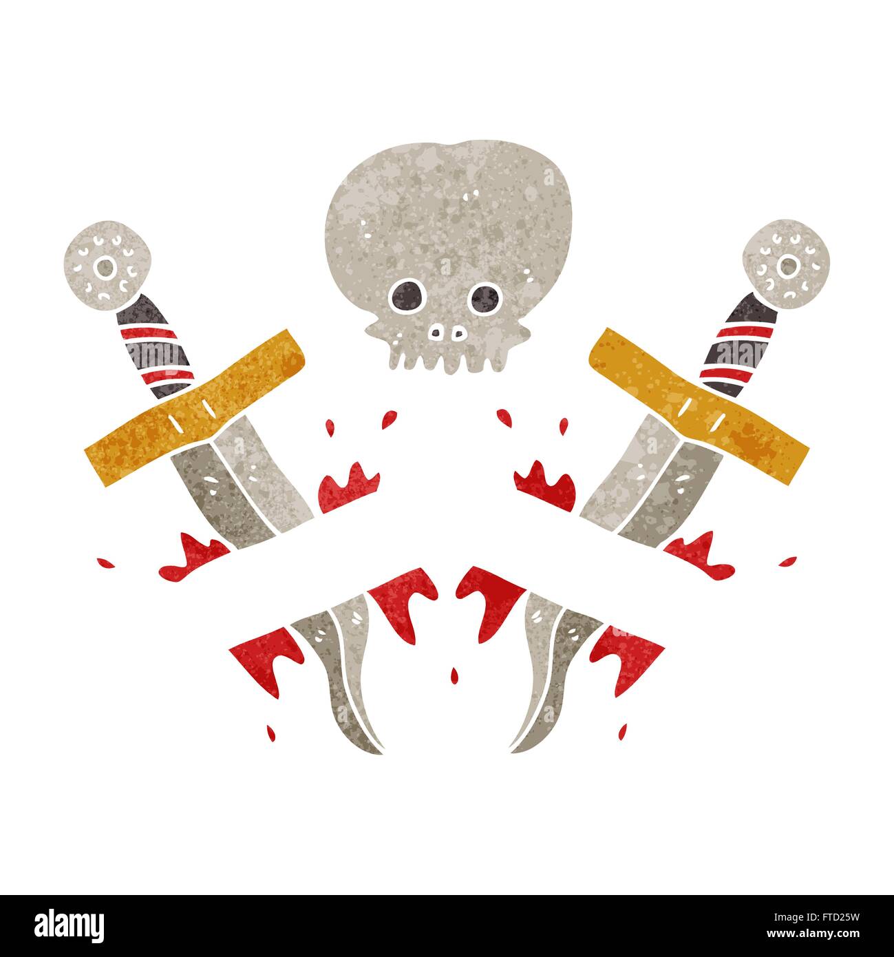 Freehand drawn cartoon dagger symbol Stock Vector Images - Alamy