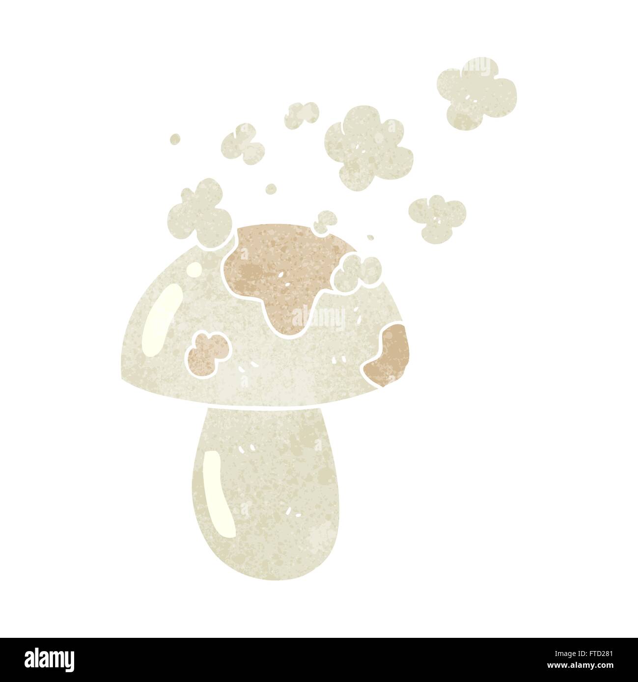 freehand retro cartoon mushroom Stock Vector Image & Art - Alamy