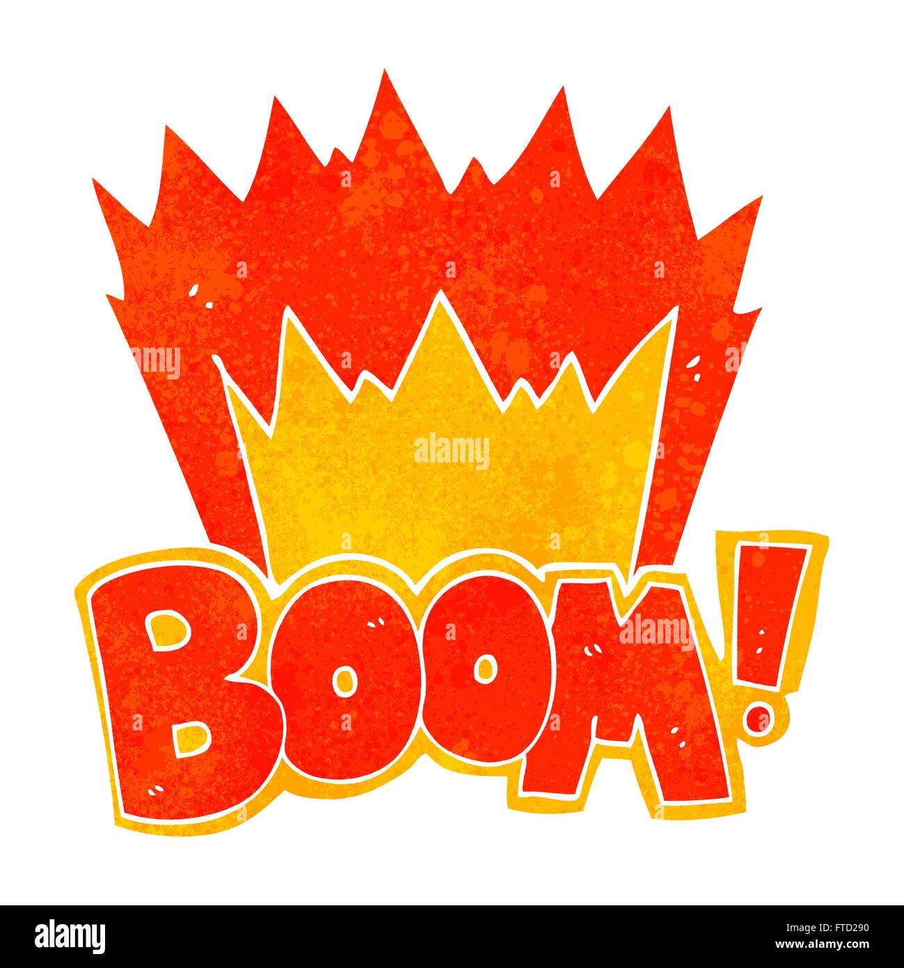 freehand retro cartoon boom symbol Stock Vector Image & Art - Alamy