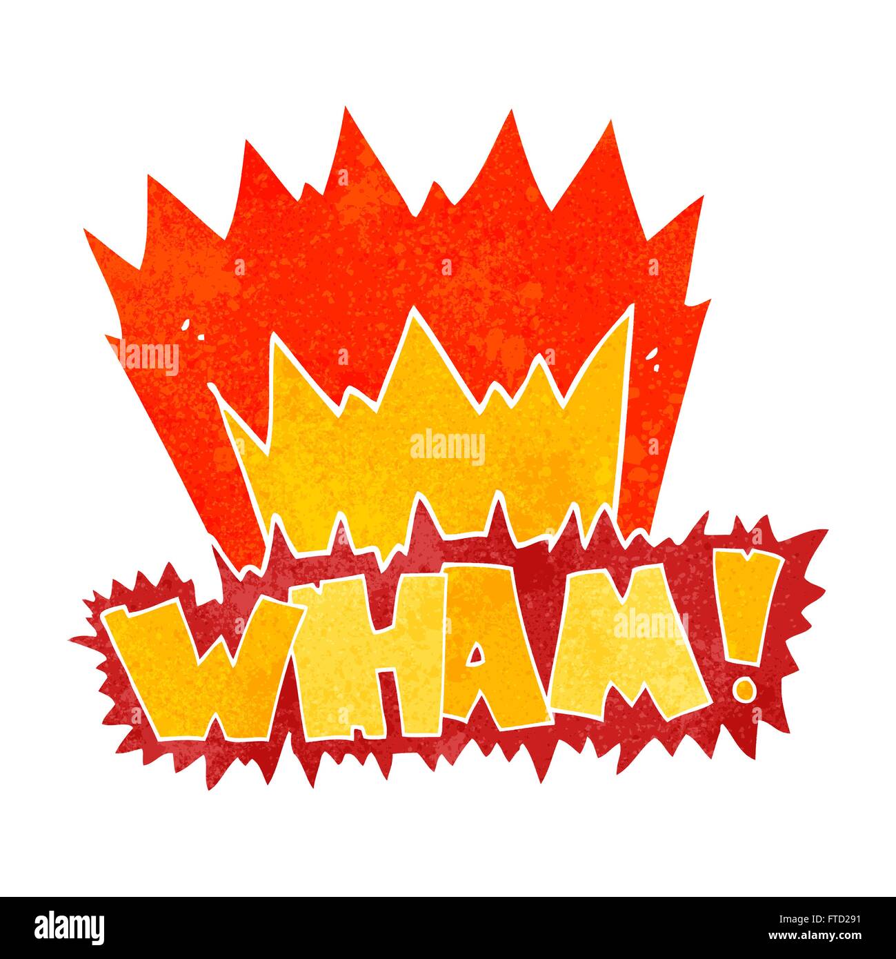 freehand retro cartoon wham! symbol Stock Vector Image & Art - Alamy