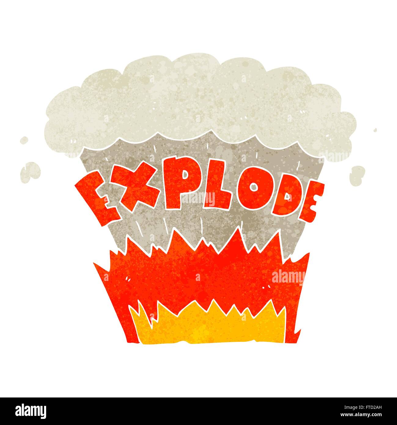 freehand retro cartoon explosion Stock Vector Image & Art - Alamy