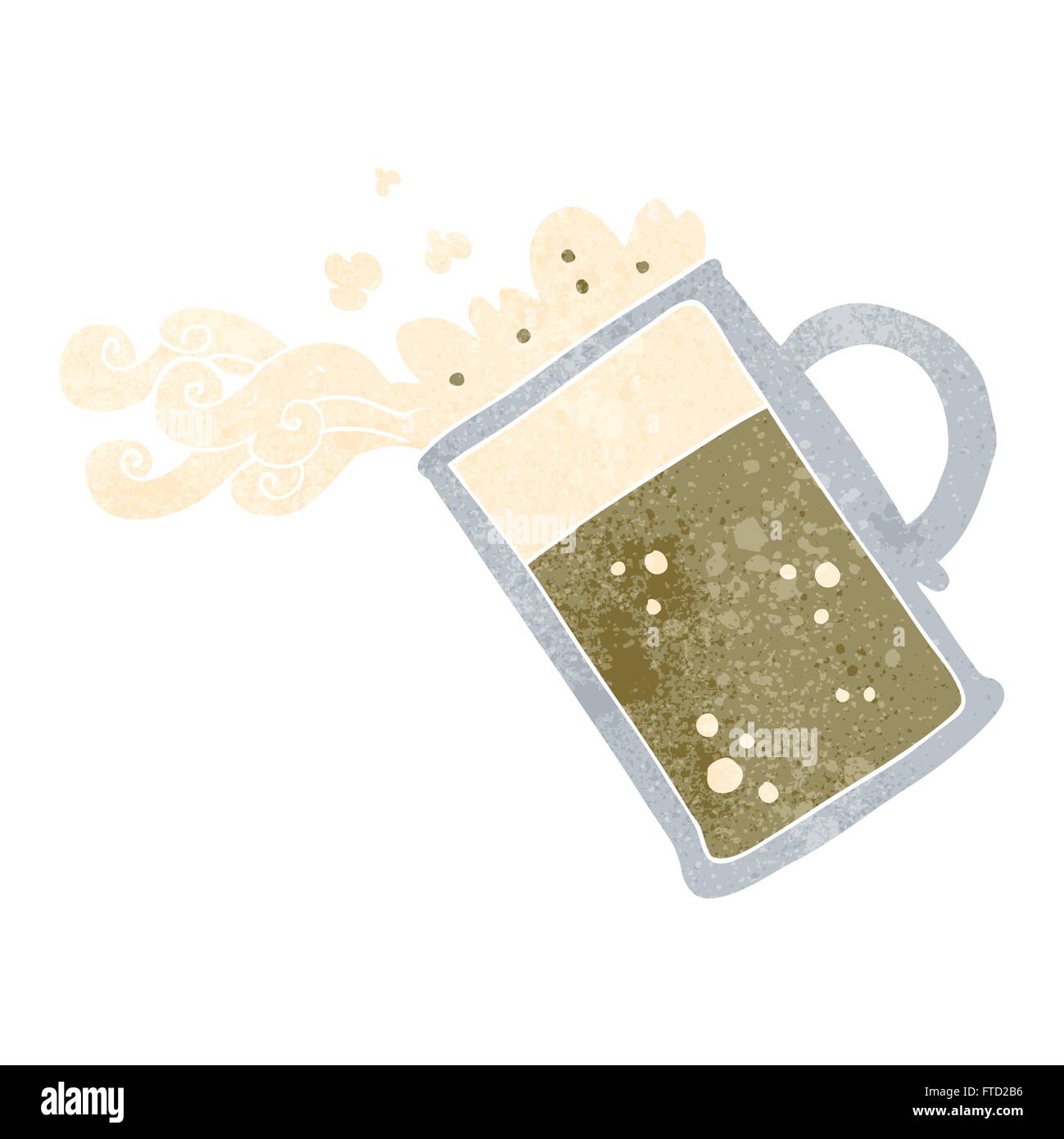 freehand retro cartoon pouring beer Stock Vector Image & Art - Alamy