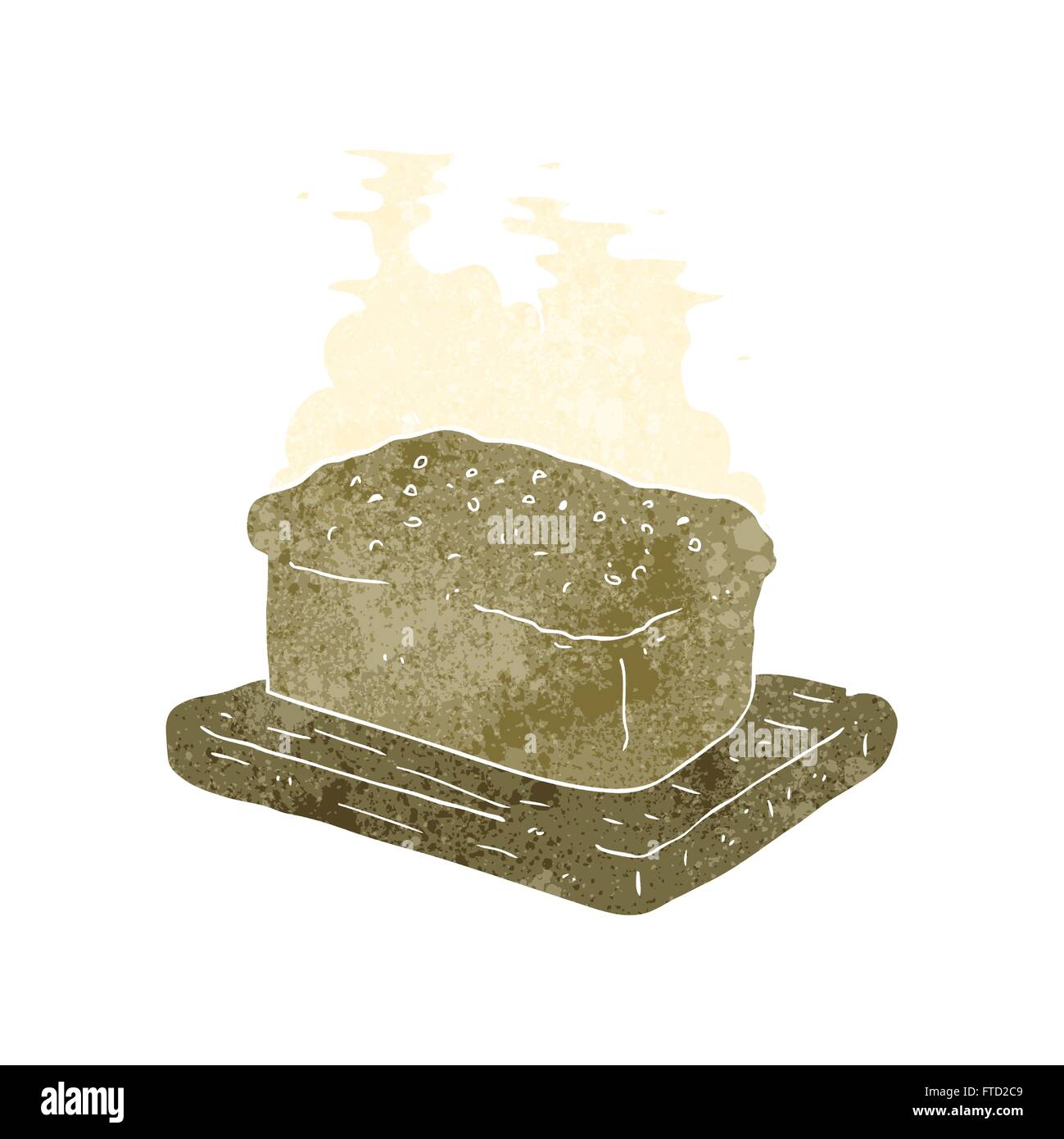 freehand retro cartoon loaf of bread Stock Vector Image & Art - Alamy