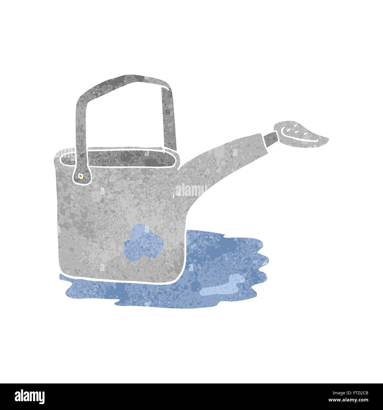 Cute retro watering can Stock Vector Images - Alamy