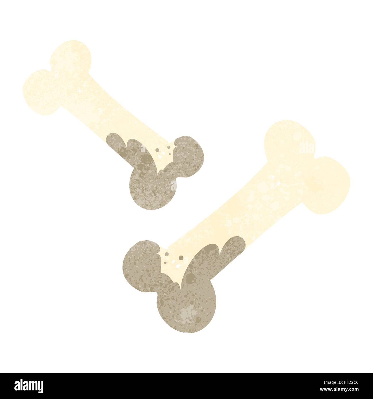 freehand retro cartoon old bones Stock Vector Image & Art - Alamy