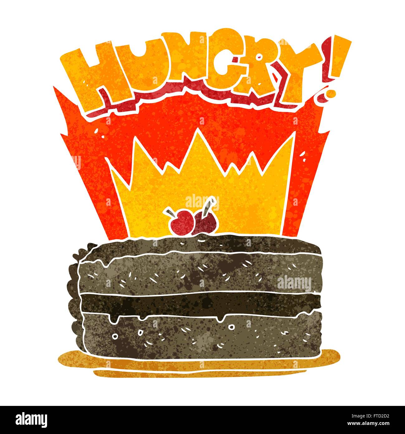 Freehand drawn cartoon slice cake Cut Out Stock Images & Pictures - Alamy