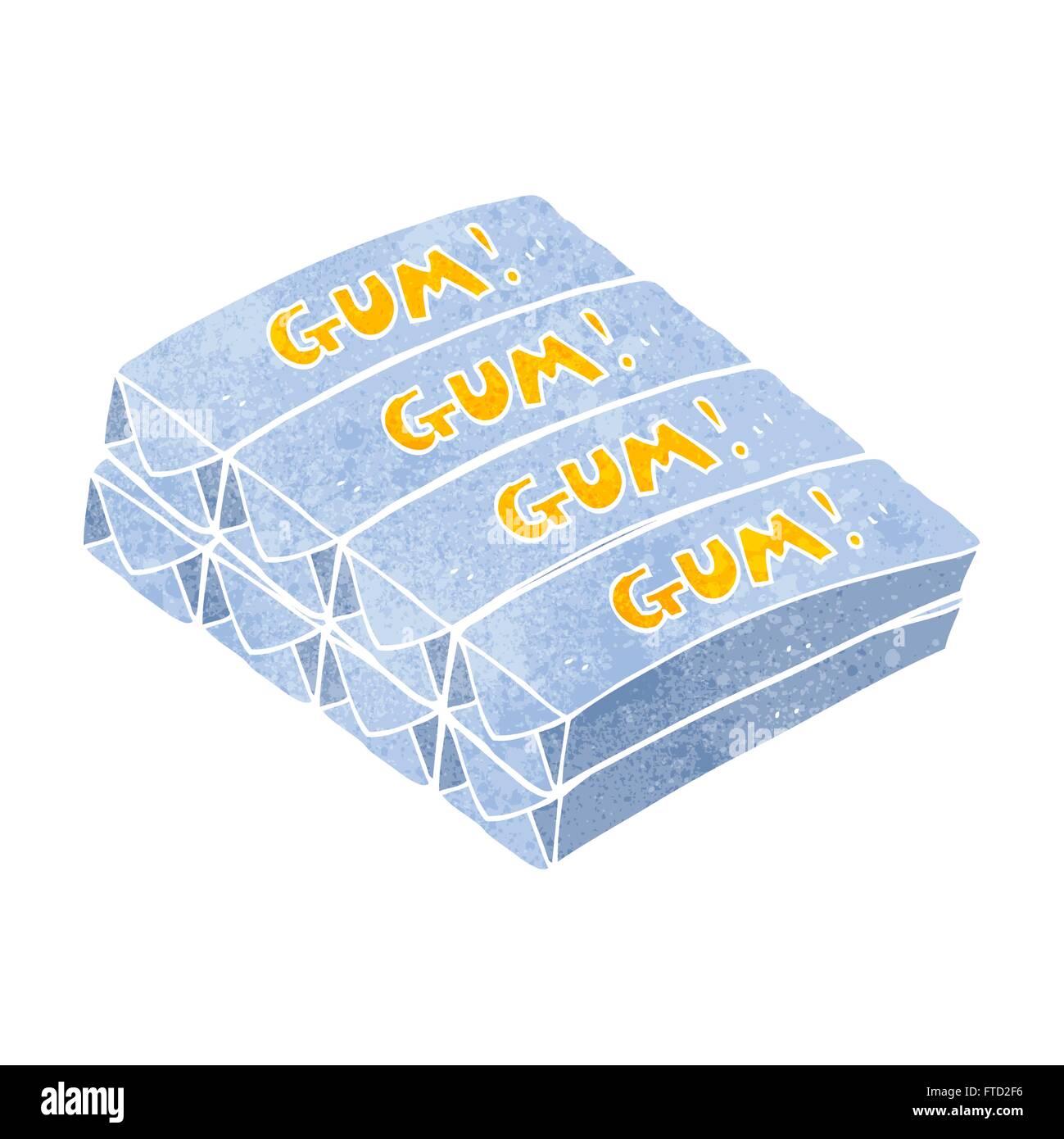 Freehand retro cartoon chewing gum hi-res stock photography and images ...