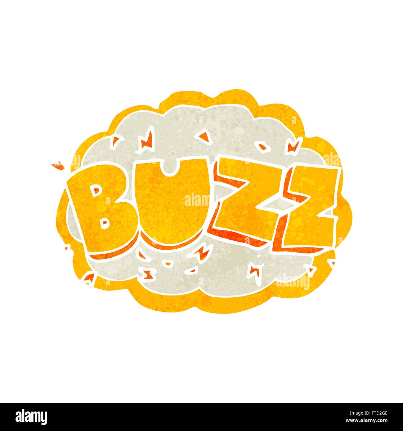 freehand retro cartoon buzz symbol Stock Vector Image & Art - Alamy