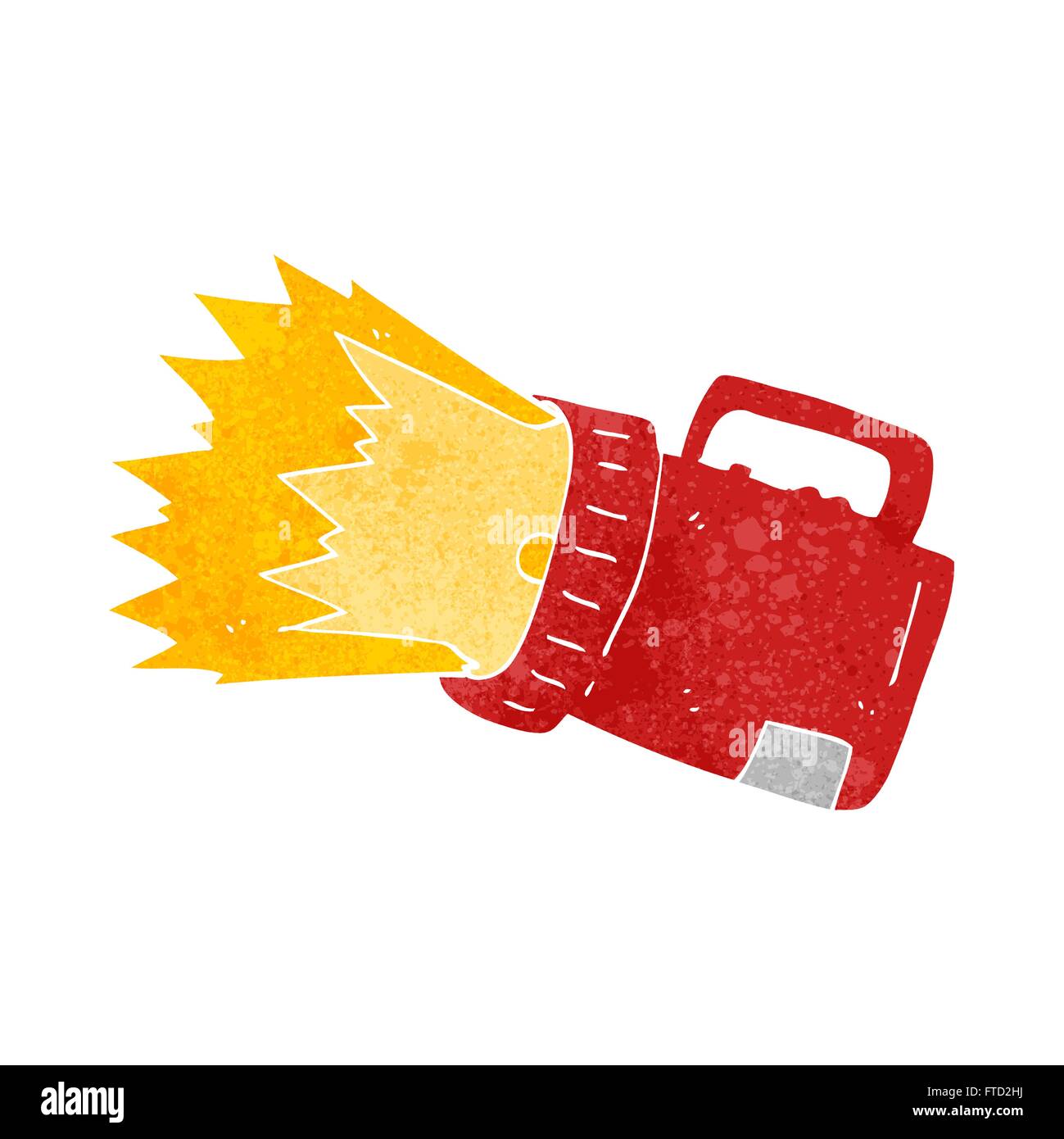freehand retro cartoon torch Stock Vector Image & Art - Alamy