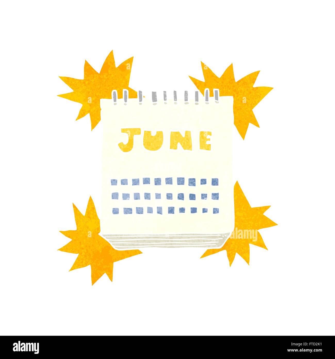 Freehand drawn cartoon calendar showing hi-res stock photography and ...