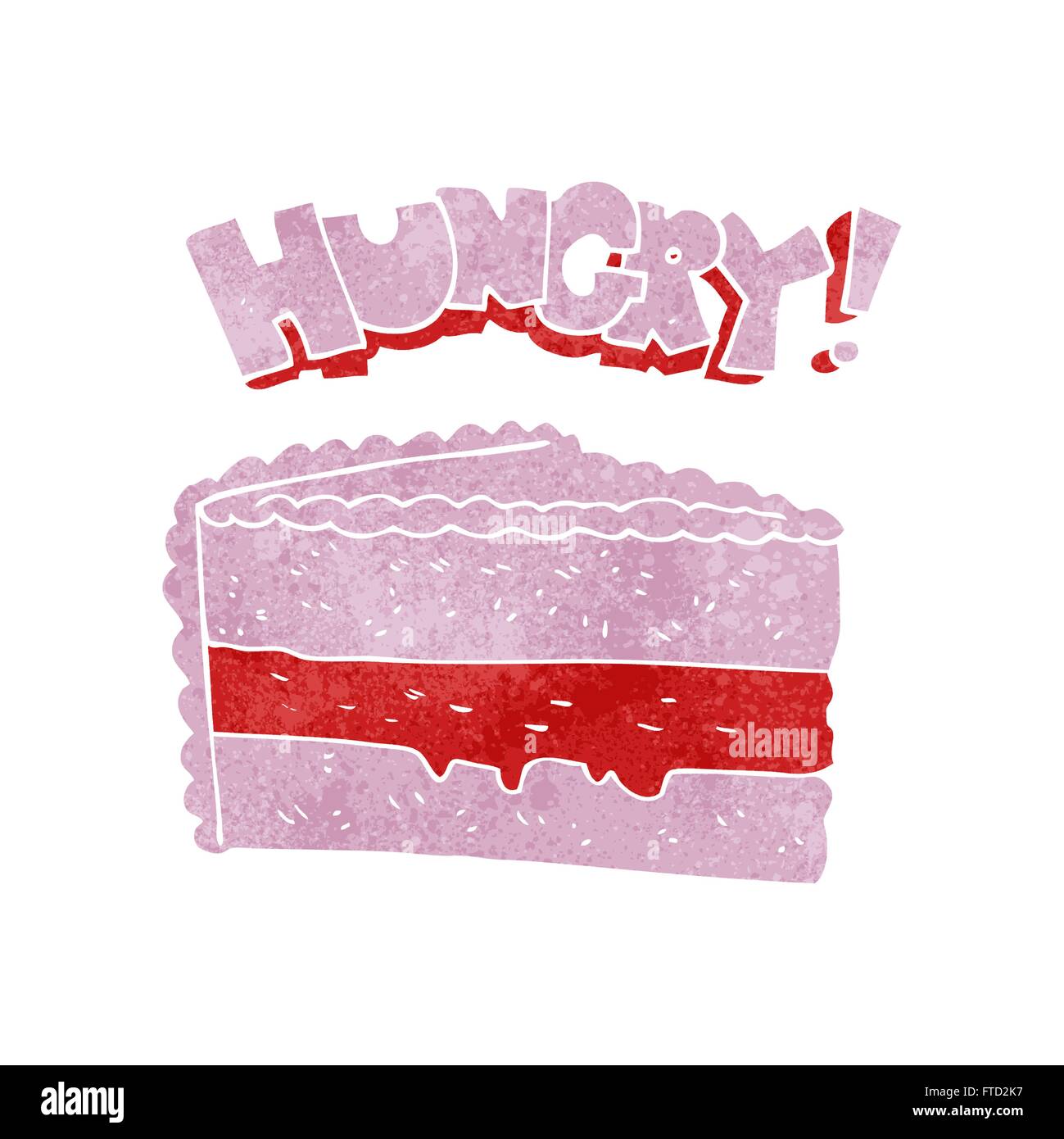 freehand retro cartoon cake Stock Vector Image & Art - Alamy