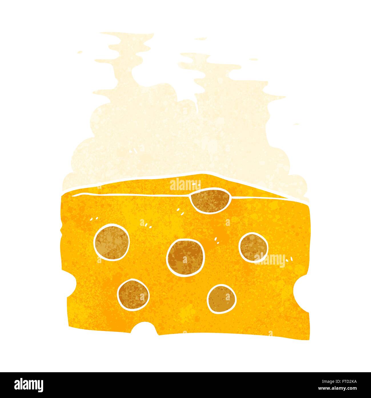 freehand retro cartoon cheese Stock Vector Image & Art - Alamy
