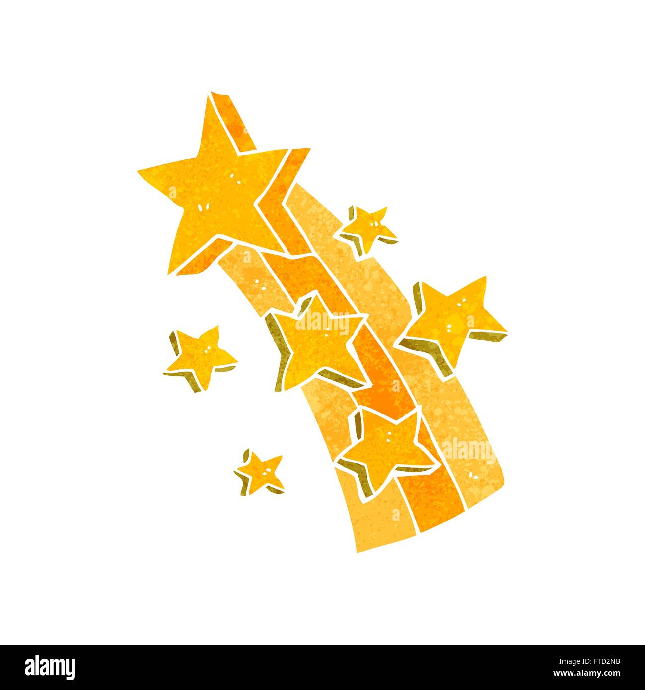 freehand retro cartoon shooting star Stock Vector Image & Art - Alamy