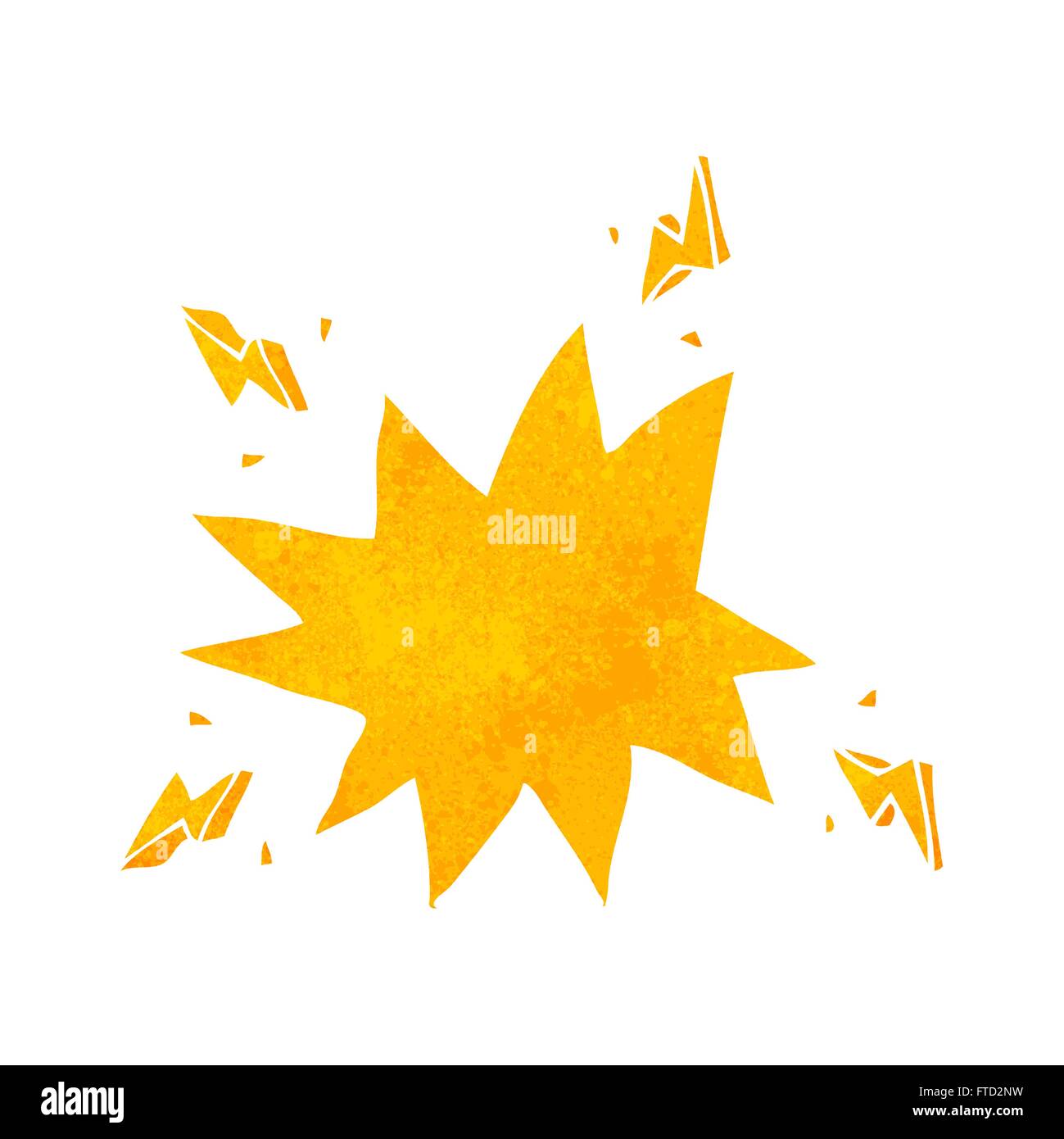 freehand retro cartoon electrical sparks Stock Vector Image & Art - Alamy