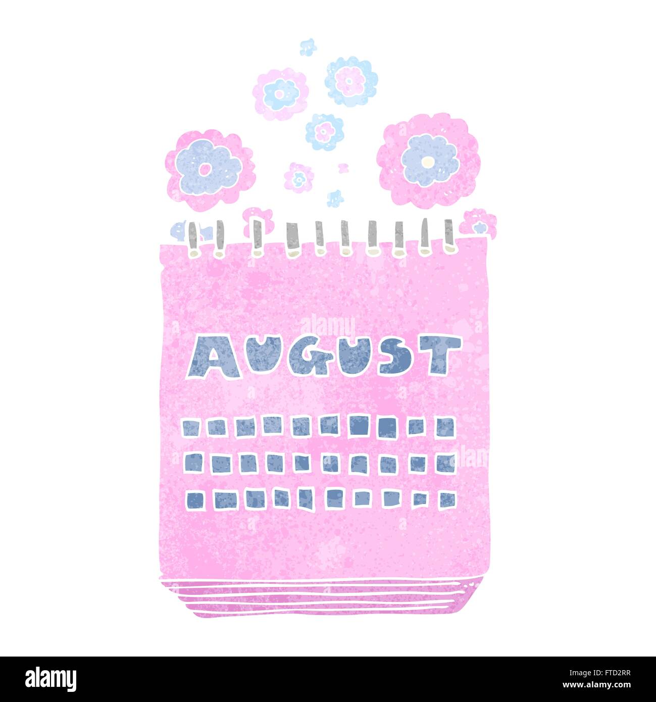 Freehand drawn cartoon calendar showing Cut Out Stock Images & Pictures ...