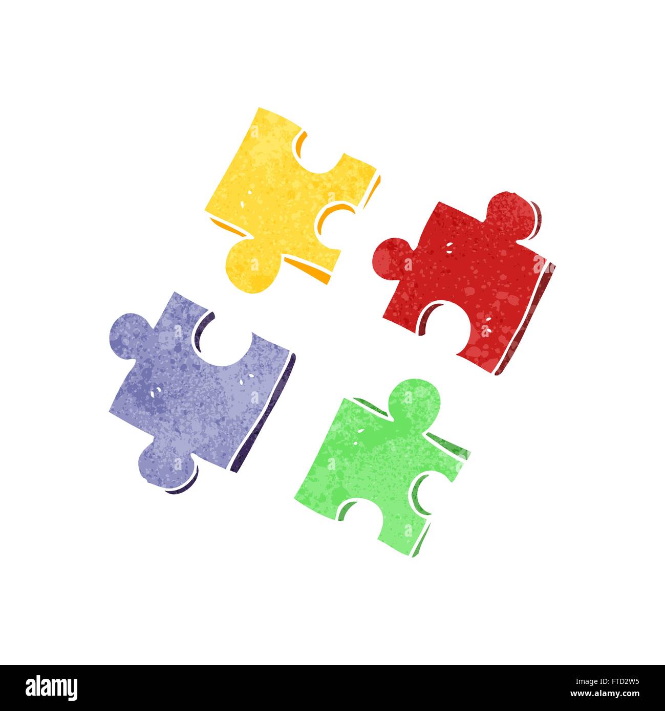Jig saw pieces Stock Vector Images - Alamy