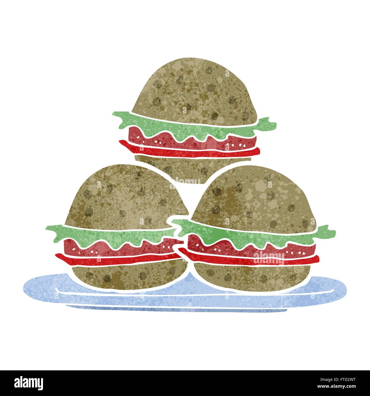 Stack of burgers Stock Vector Images - Alamy