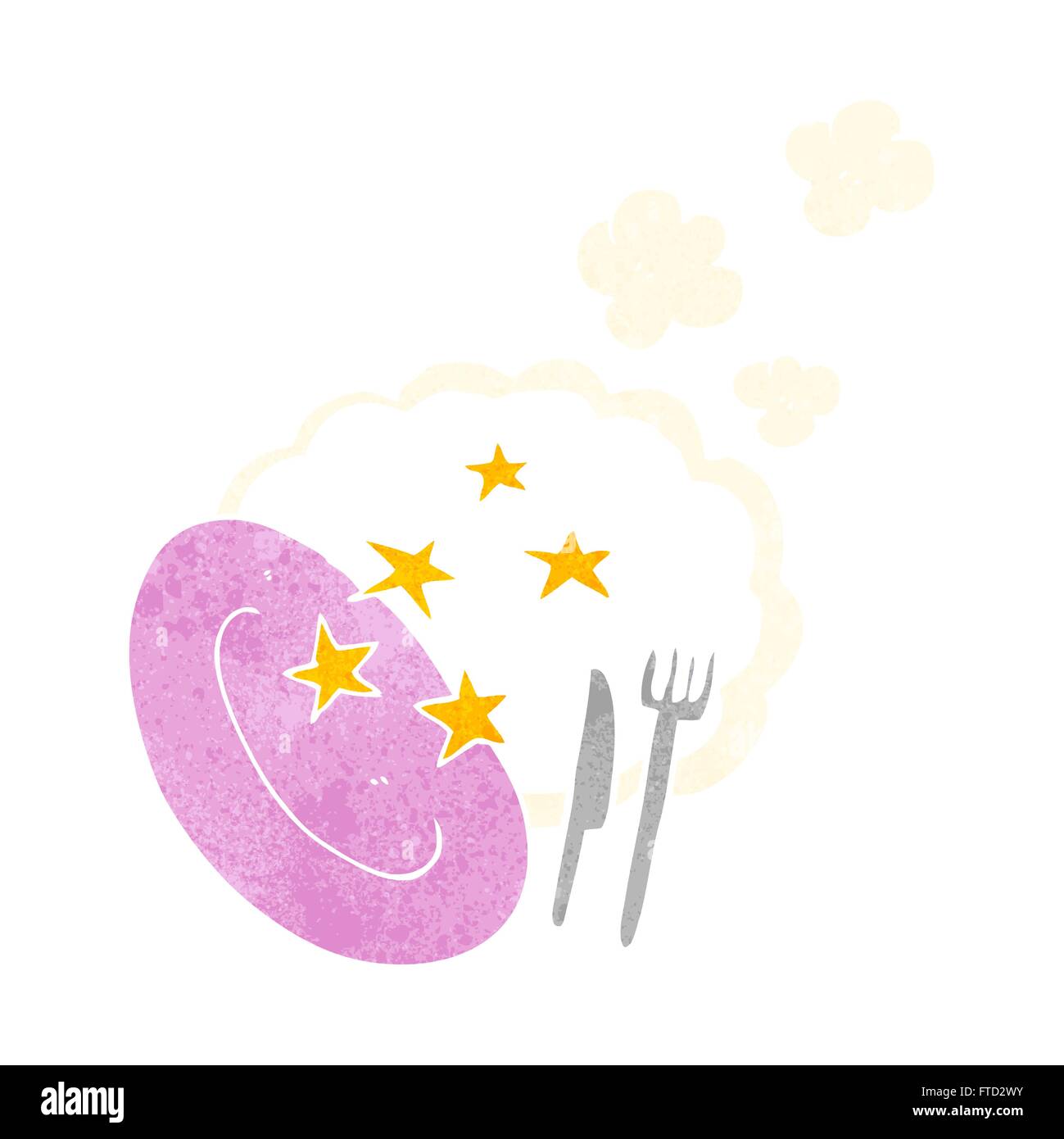 freehand retro cartoon clean plate Stock Vector Image & Art - Alamy