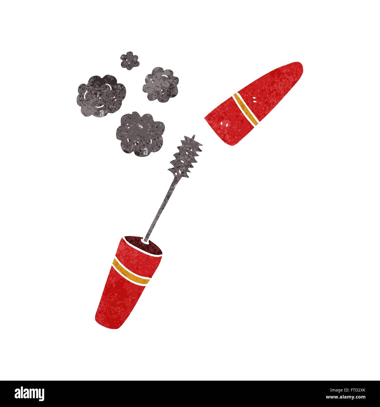 freehand retro cartoon mascara Stock Vector Image & Art - Alamy