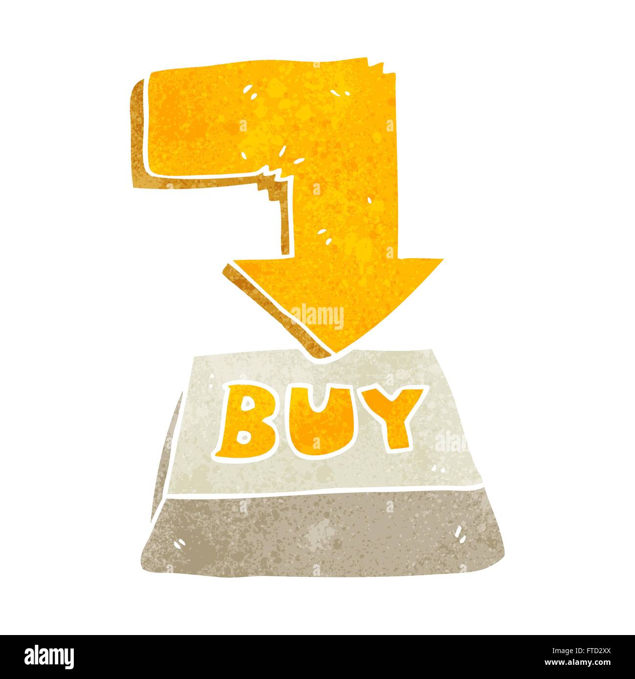 freehand retro cartoon computer key buy symbol Stock Vector Image & Art ...