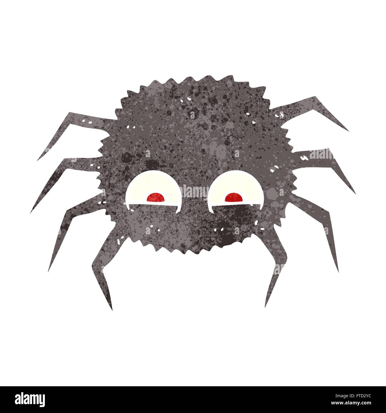 freehand retro cartoon spider Stock Vector Image & Art - Alamy