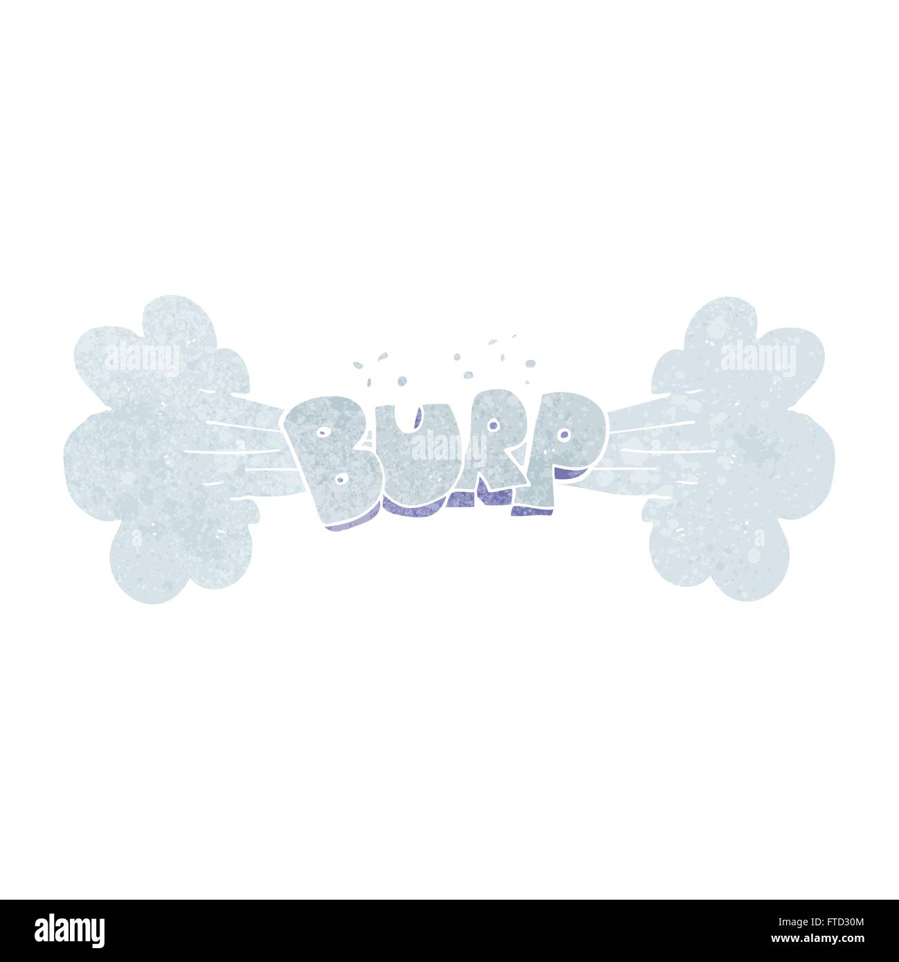 freehand retro cartoon burp symbol Stock Vector Image & Art - Alamy