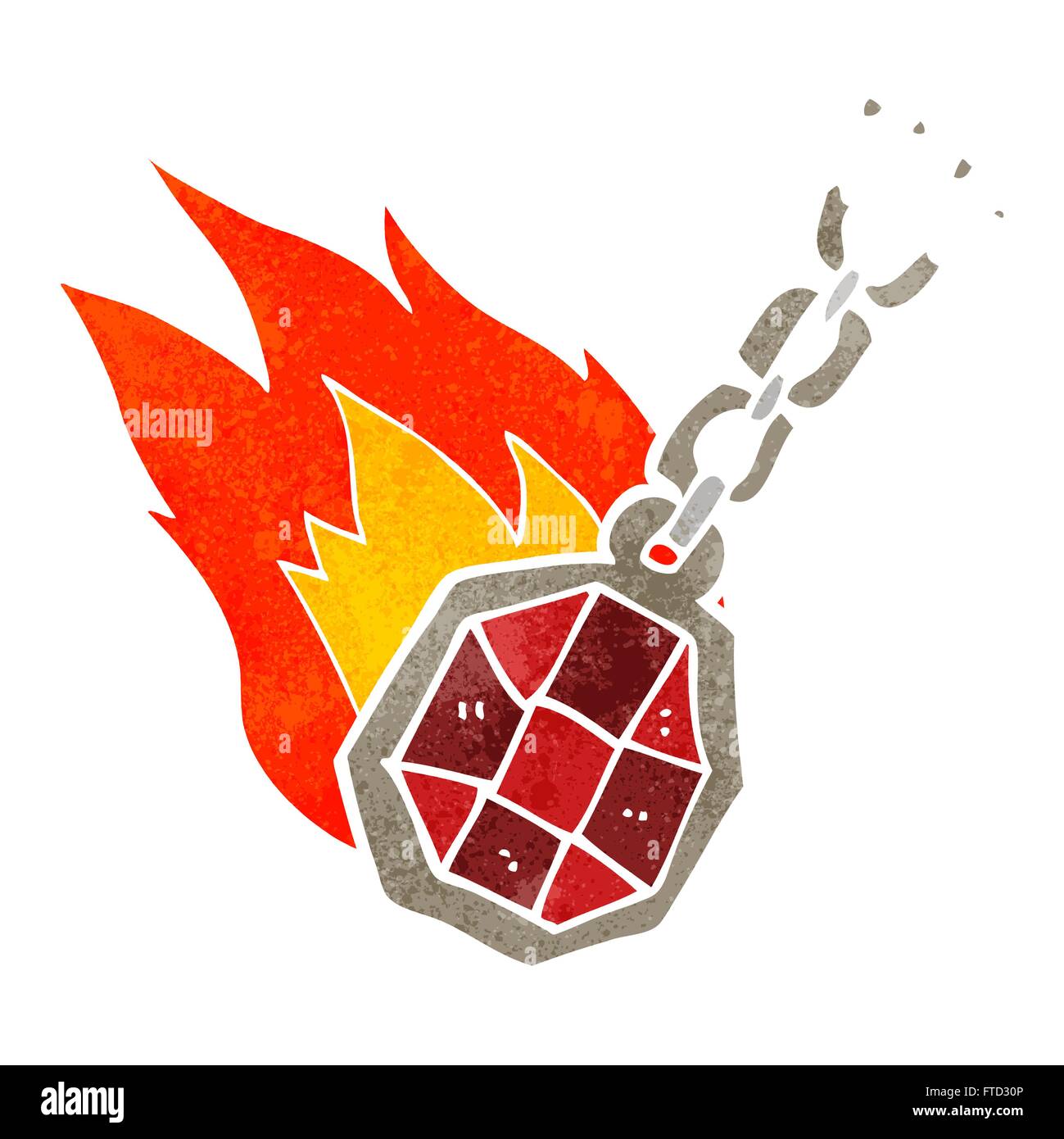 freehand retro cartoon magic pendant Stock Vector Image & Art - Alamy