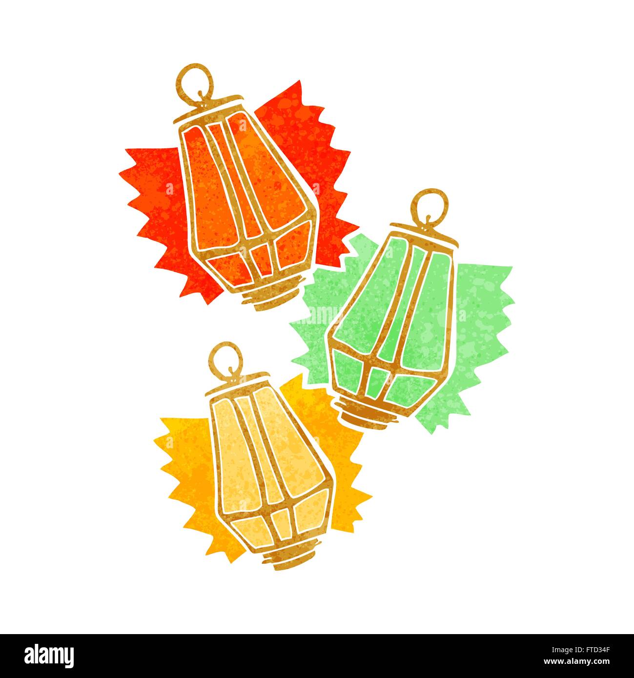 Shining lanterns Stock Vector Images - Alamy