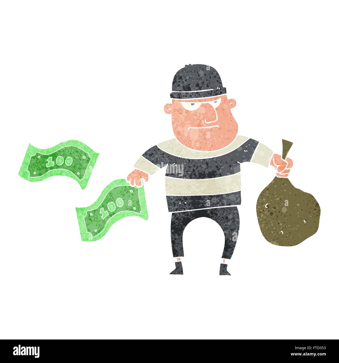 Retro bank robber hi-res stock photography and images - Alamy
