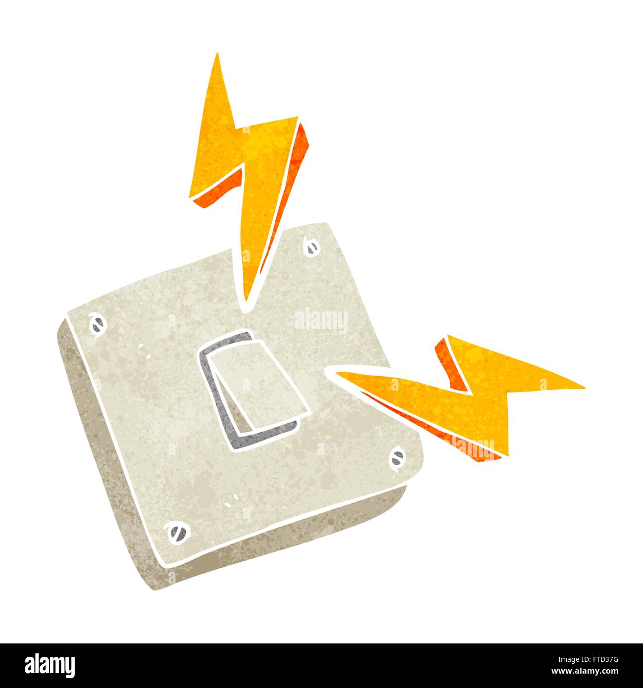 Retro switch drawing Stock Vector Images - Alamy