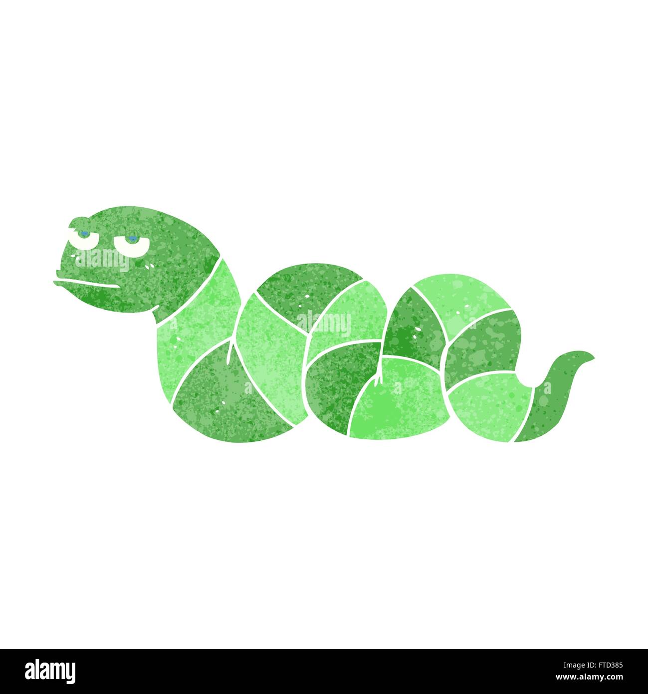 freehand drawn retro cartoon bored snake Stock Vector Image & Art - Alamy