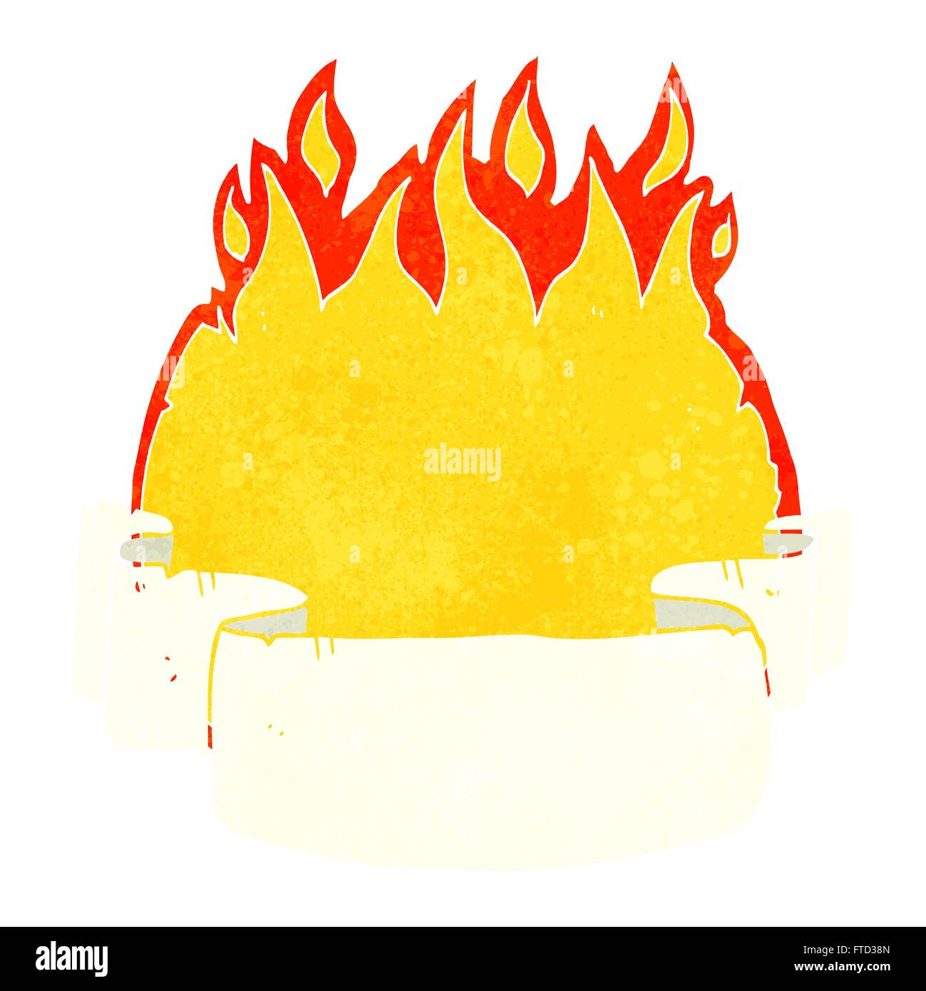 freehand drawn retro cartoon banner Stock Vector Image & Art - Alamy