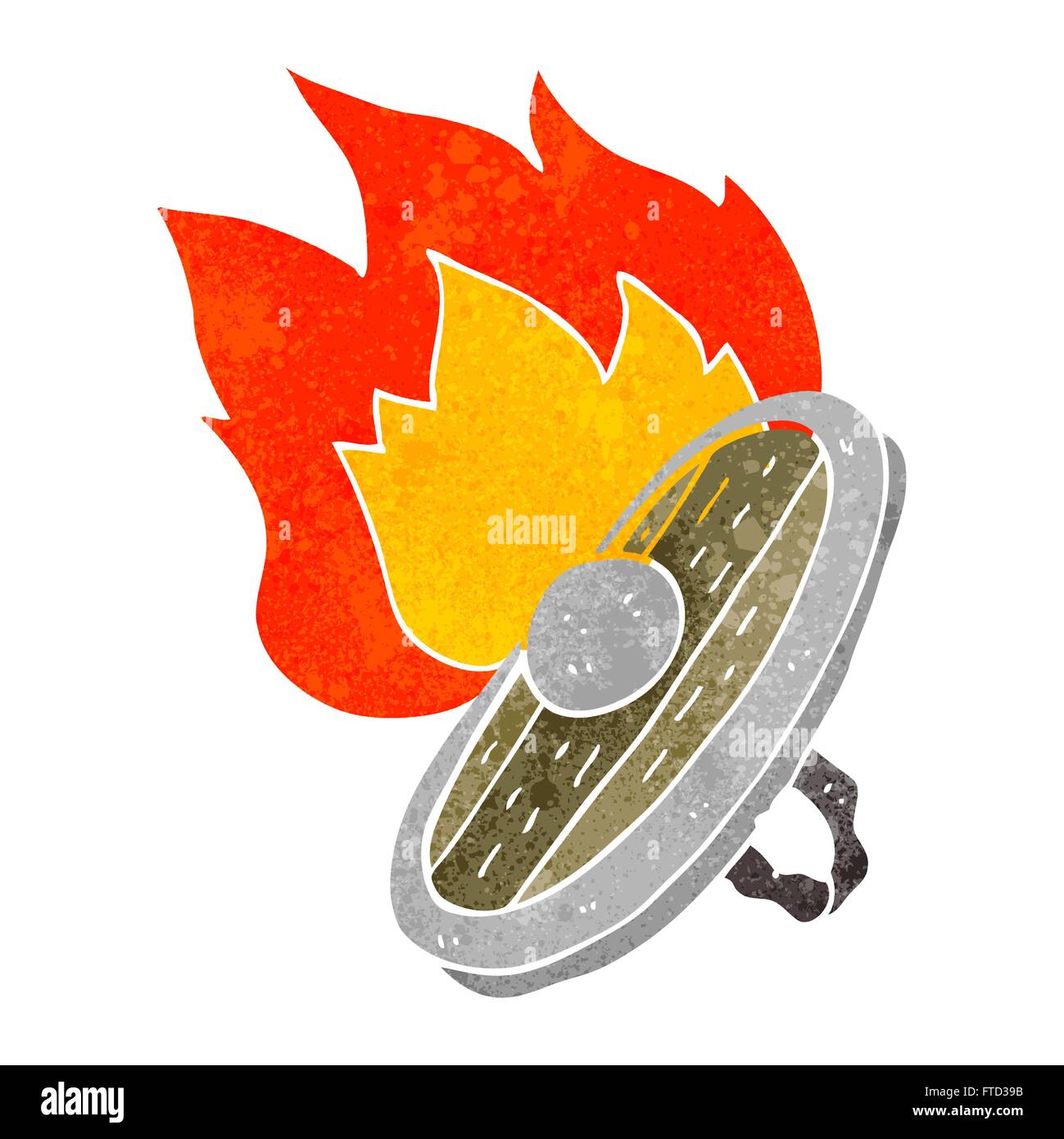 Flaming shield Stock Vector Images - Alamy