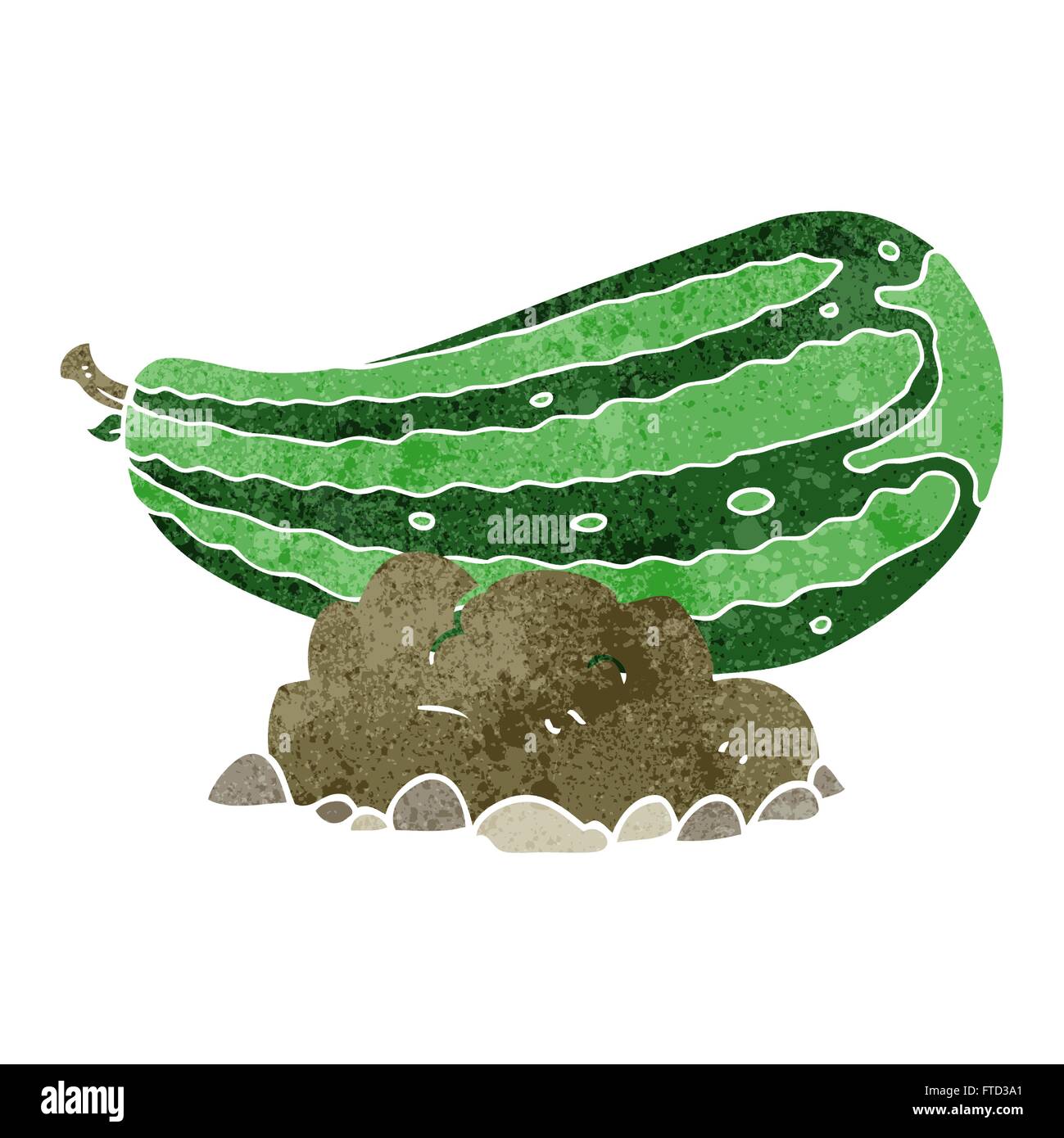 freehand drawn retro cartoon marrow Stock Vector Image & Art - Alamy