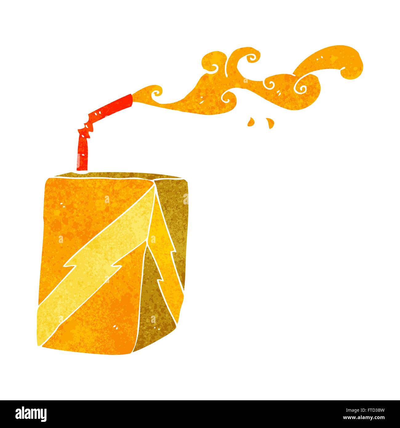 freehand drawn retro cartoon juice box Stock Vector Image & Art - Alamy