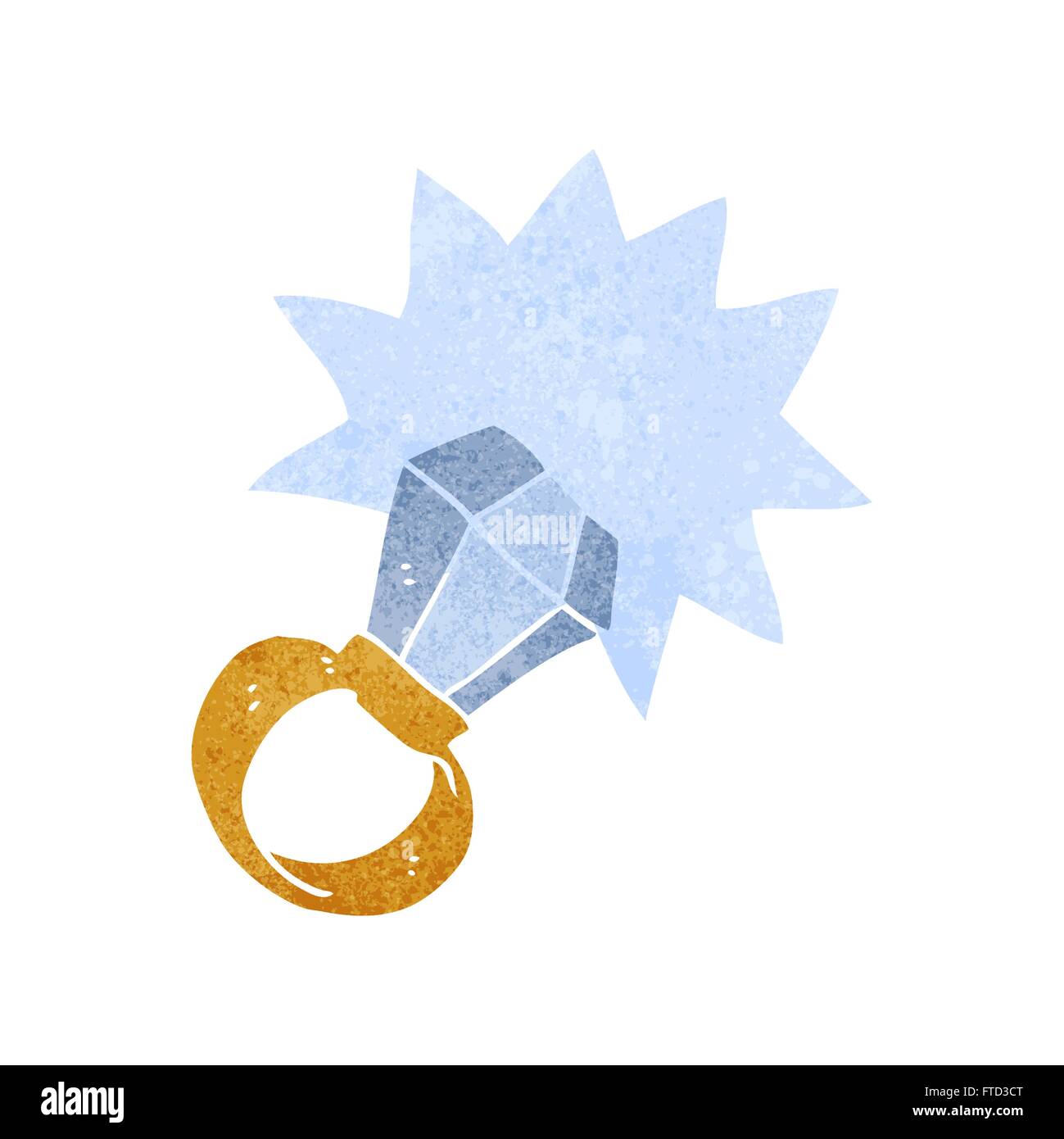 freehand drawn retro cartoon huge engagement ring Stock Vector Image ...