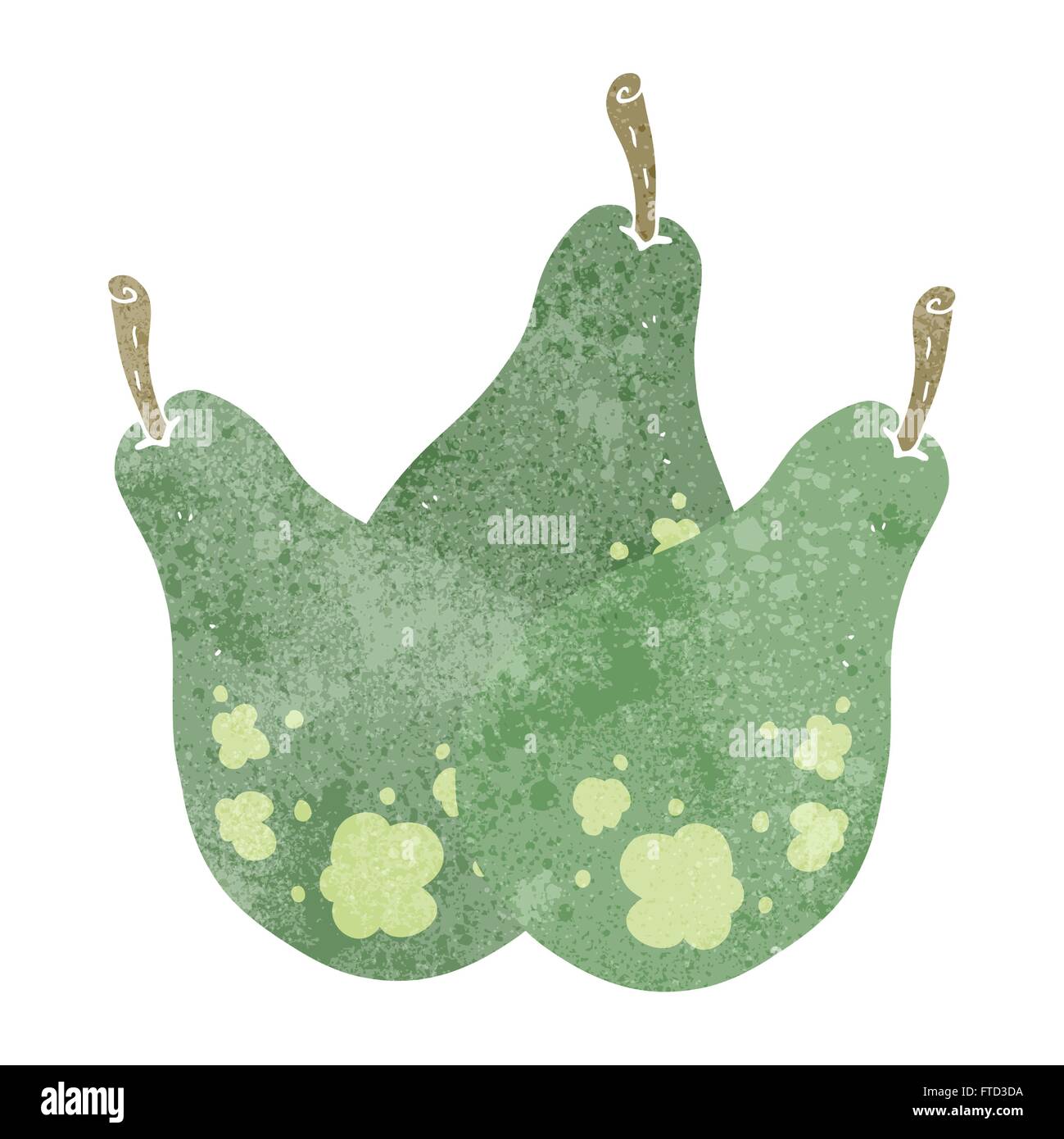 freehand drawn retro cartoon pears Stock Vector Image & Art - Alamy